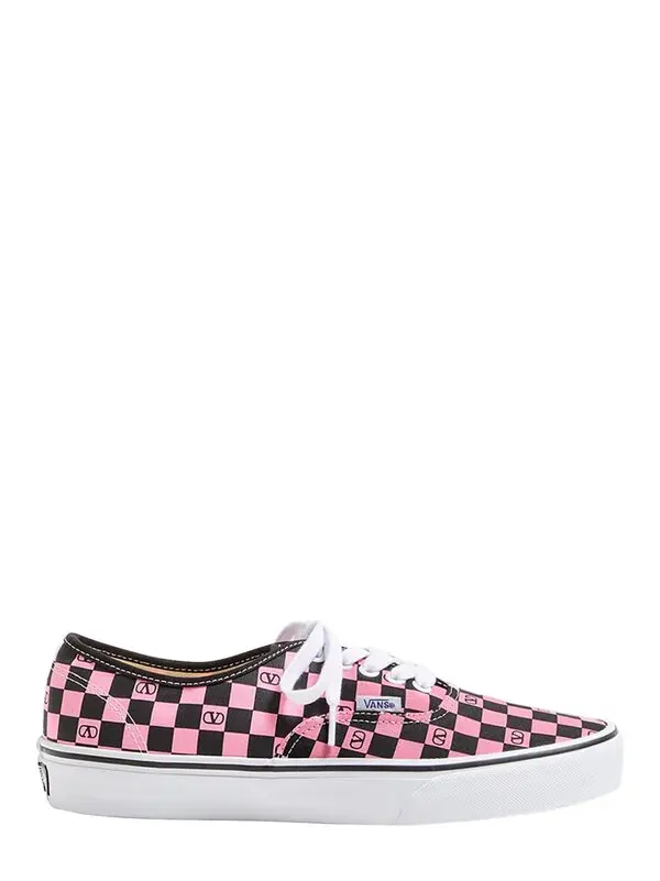 Valentino Garavani Vlogo Check Canvas Low-top Sneakers - Pink Orchi