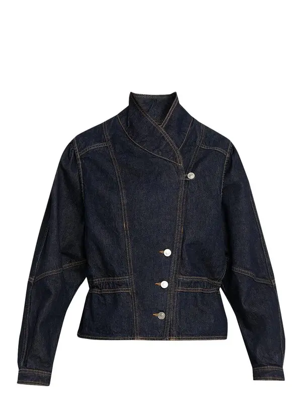 Isabel Marant Dolie Denim Jacket - Dark Blue