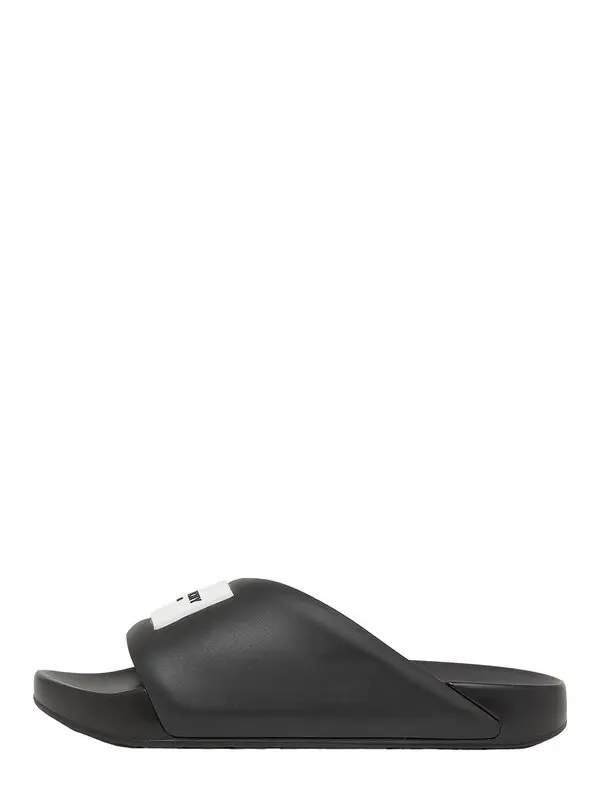 Givenchy Logo Slide Sandals - Black