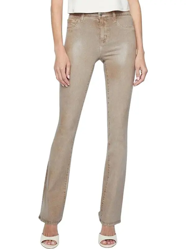 L & APOS;AGENCE L'agence Selma High-rise Baby Boot Jeans - Mdbrwn