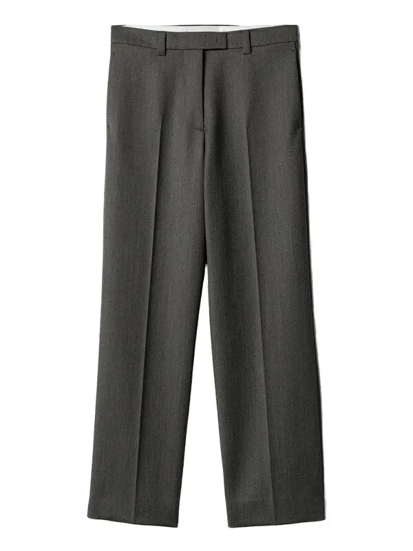 Miu Miu Cover Fabric Trousers - Slate Gray