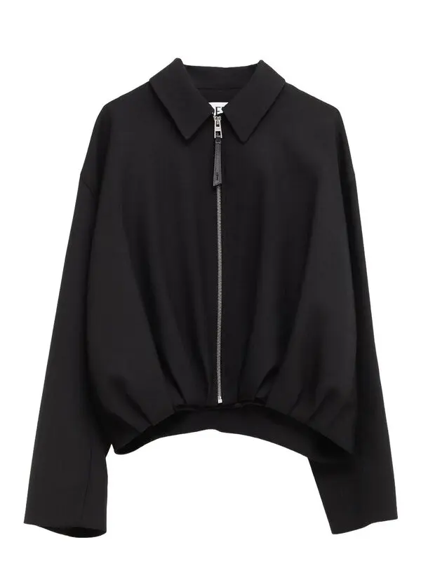 Loewe Draped Wool Jacket - Black