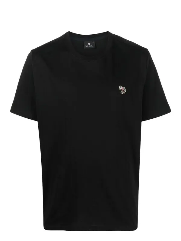Paul Smith Zebra Organic Cotton T-shirt - Black