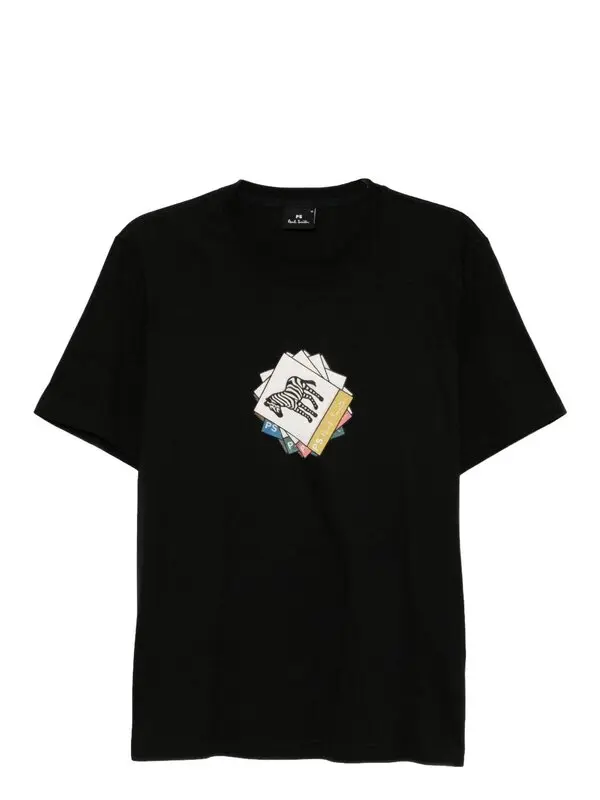 Paul Smith Zebra Organic Cotton T-shirt - Black