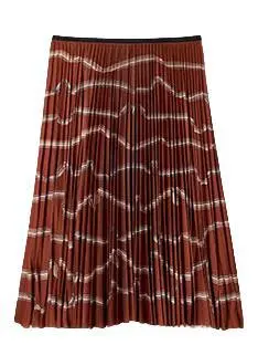 Paul Smith Printed Pleated Skirt - Red