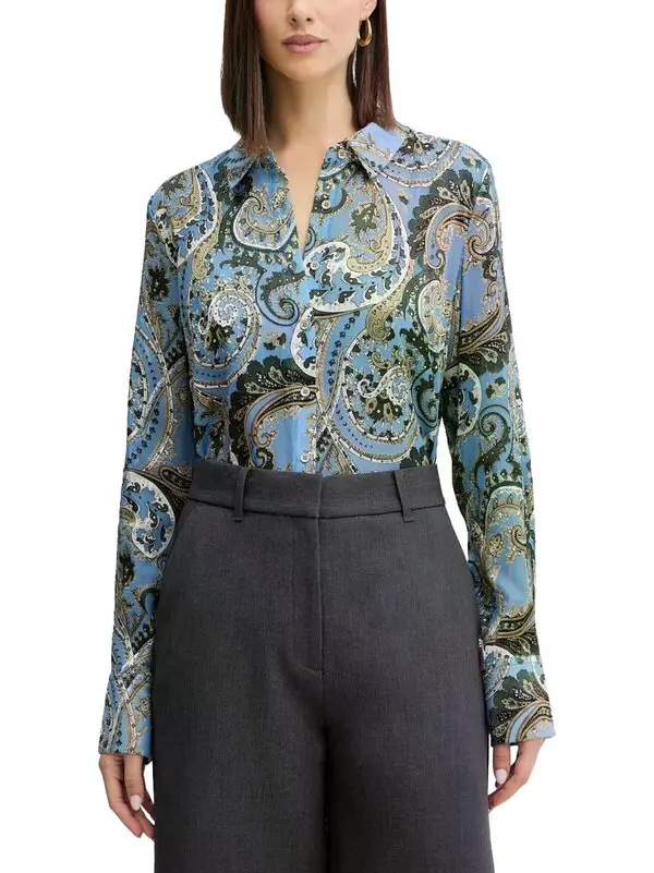 Guess Clarisse Paisley-pattern Shirt - Blue