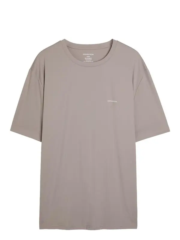CONDITION Everyday Logo Stretch-jersey T-shirt - Taupe