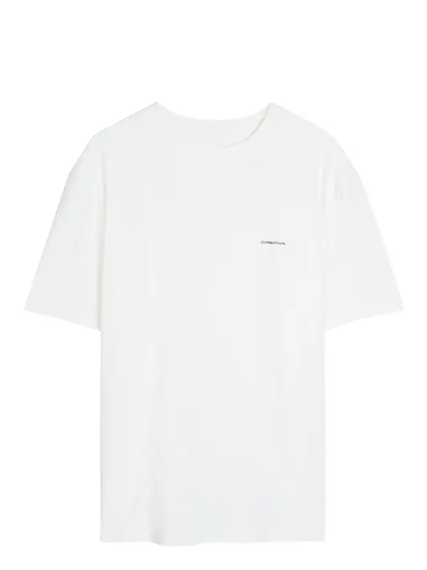 CONDITION Everyday Logo Stretch-jersey T-shirt - White