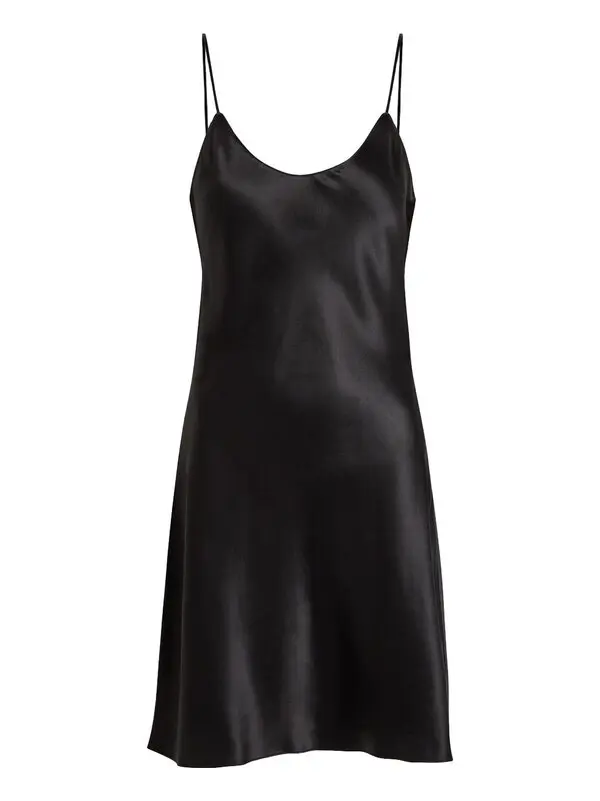 Olivia Von Halle Venus Silk Night Dress - Black