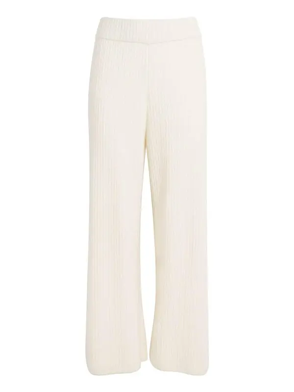 Lafayette 148 New York Cashmere Wide-leg Trousers - White