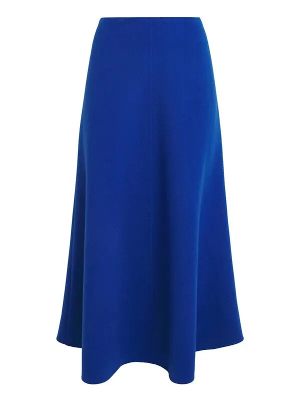 Lafayette 148 New York Wool-cashmere Maxi Skirt - Blue