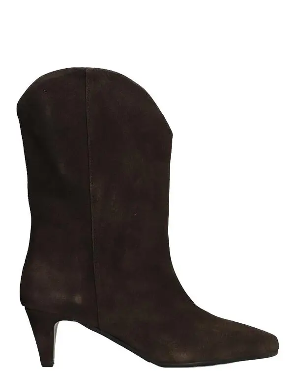GISEL MOIRE Enea Suede Ankle Boots - Brown