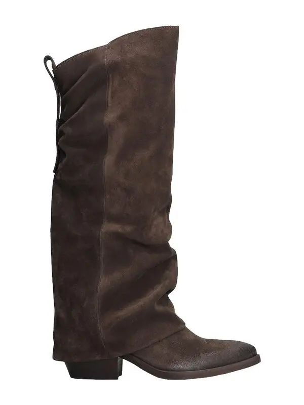 GISEL MOIRE Hunter Texan Boots - Brown