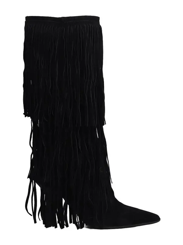 GISEL MOIRE George High Heel Boots - Black