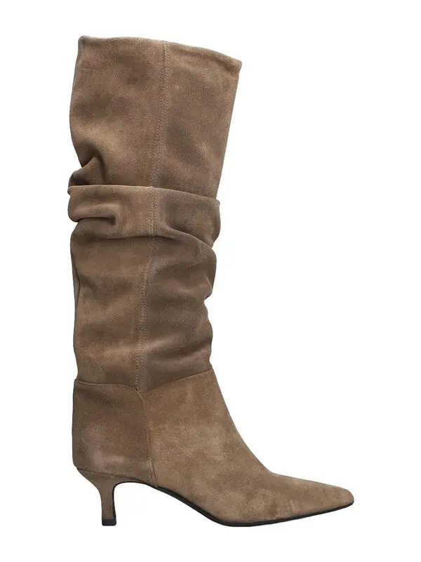 GISEL MOIRE Morgan High-heel Boots - Brown