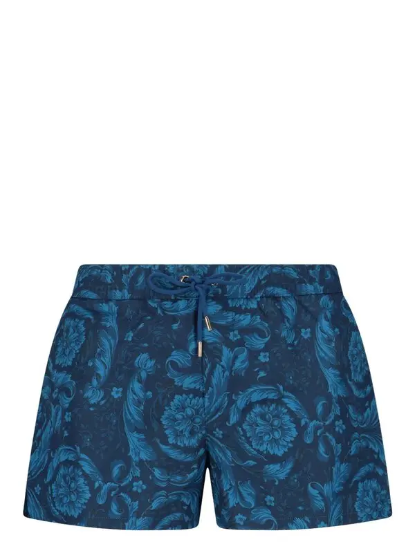 Versace Barocco Swim Shorts - Blue