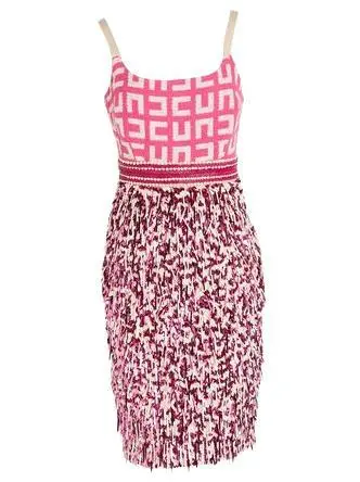 Elisabetta Franchi Mini Sequined Dress - Pink