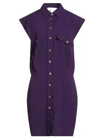 8PM Mini Shirt Dress - Purple
