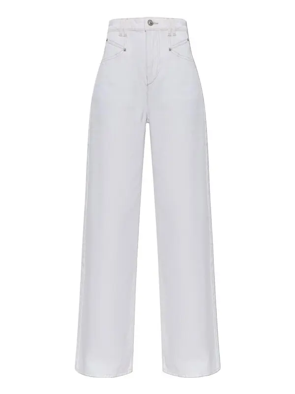 Isabel Marant Lemony Bootcut Jeans - White