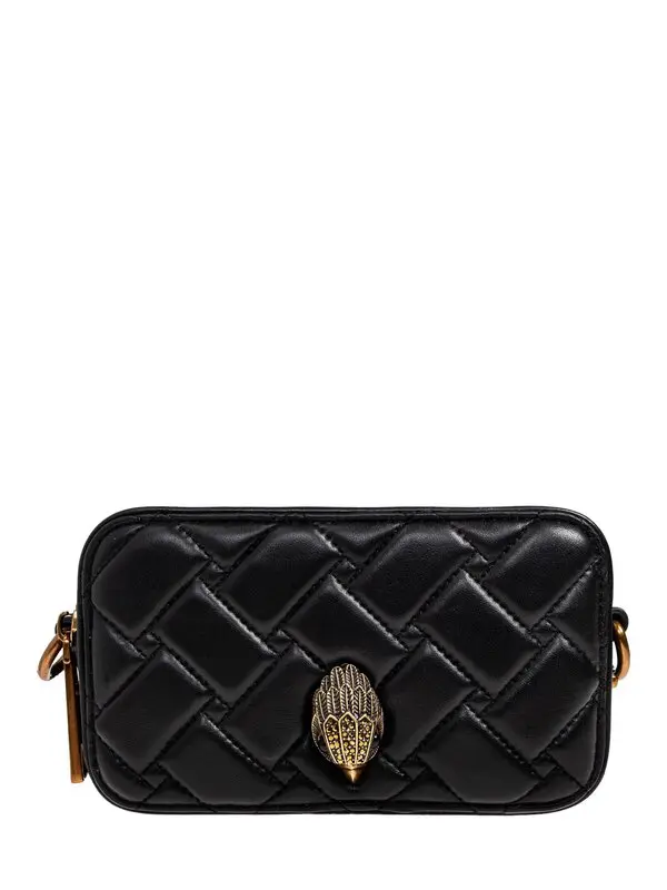 Kurt Geiger Kensington Leather Shoulder Bag - Black