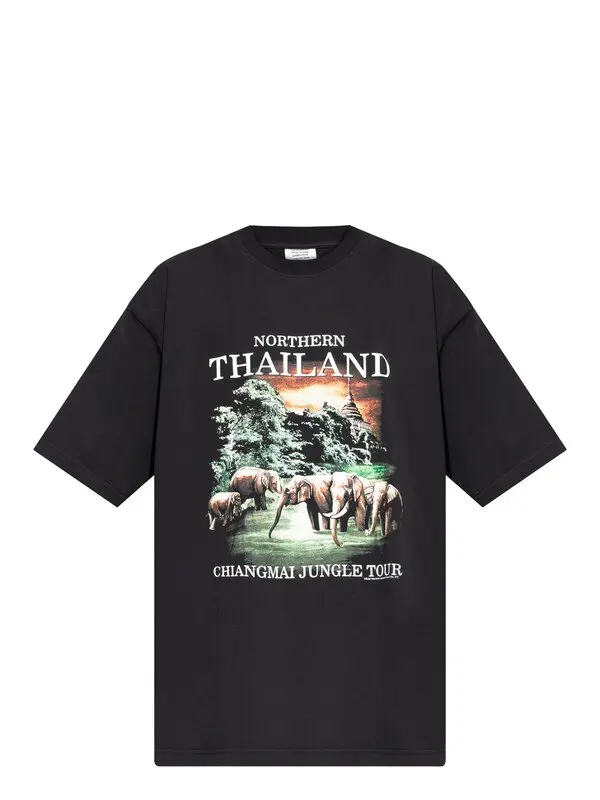 Vetements T-shirt With Print - Black