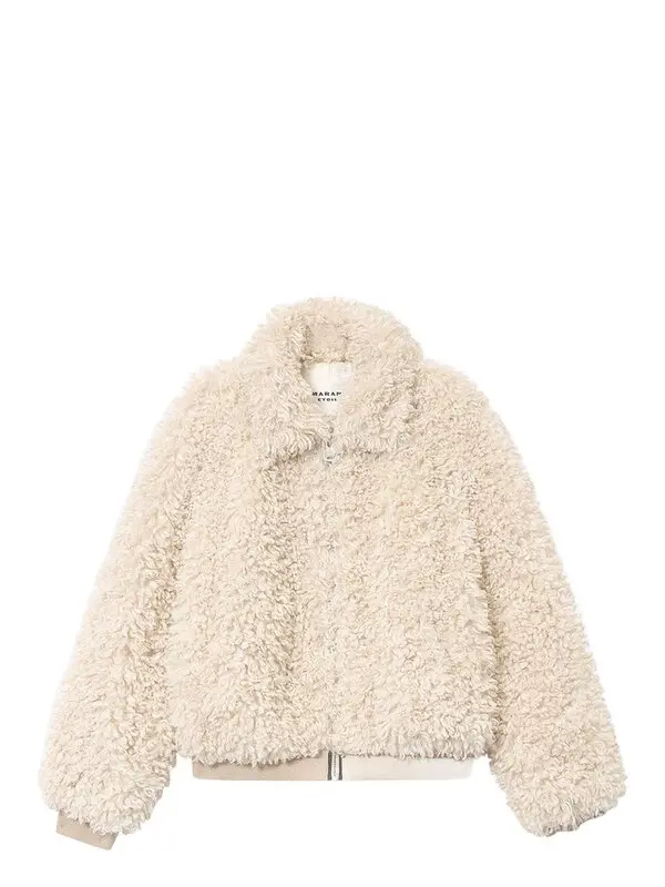 MARANT ETOILE Tayma Bouclé Coat - Ecru