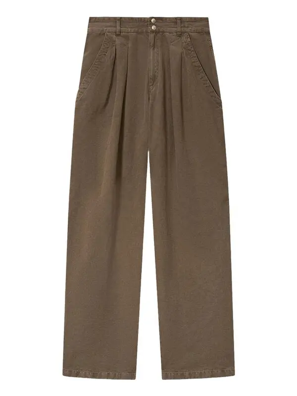 MARANT ETOILE Nadine Pleated Pants - Dark Bronze