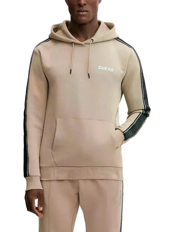 Guess Logo Band Hoodie - Neutrals