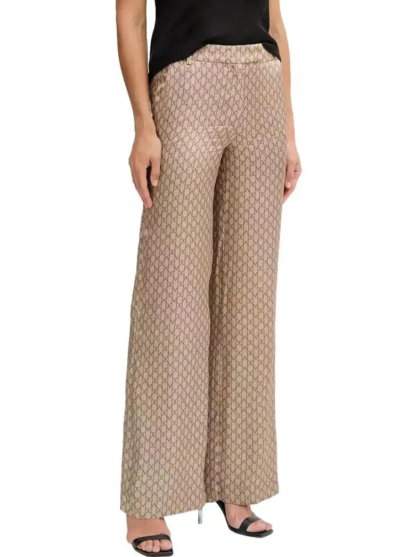 MARCIANO Logo-patterned Trousers - Neutrals