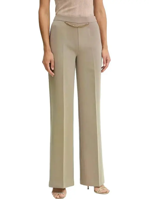 MARCIANO Chain-detail Trousers - Neutrals
