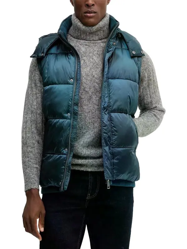 Guess Hooded Padded Jacket - Blue