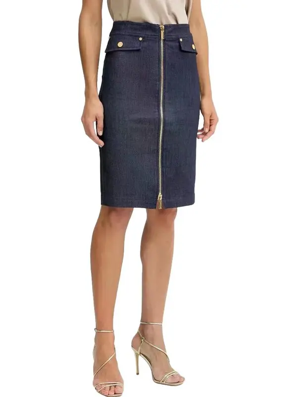 MARCIANO Pencil Midi Skirt - Blue