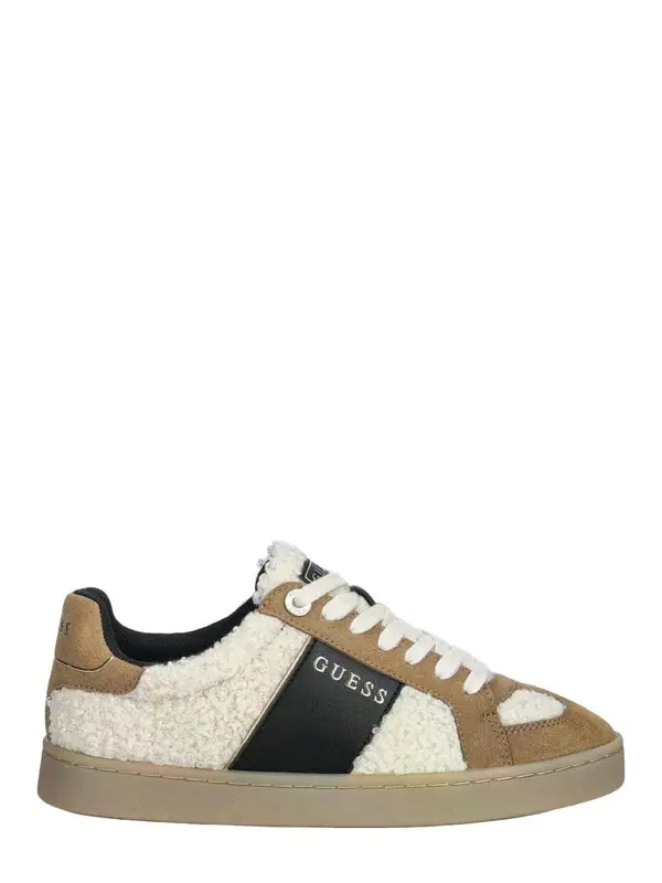 Guess Faux Fur Sneakers - Neutrals