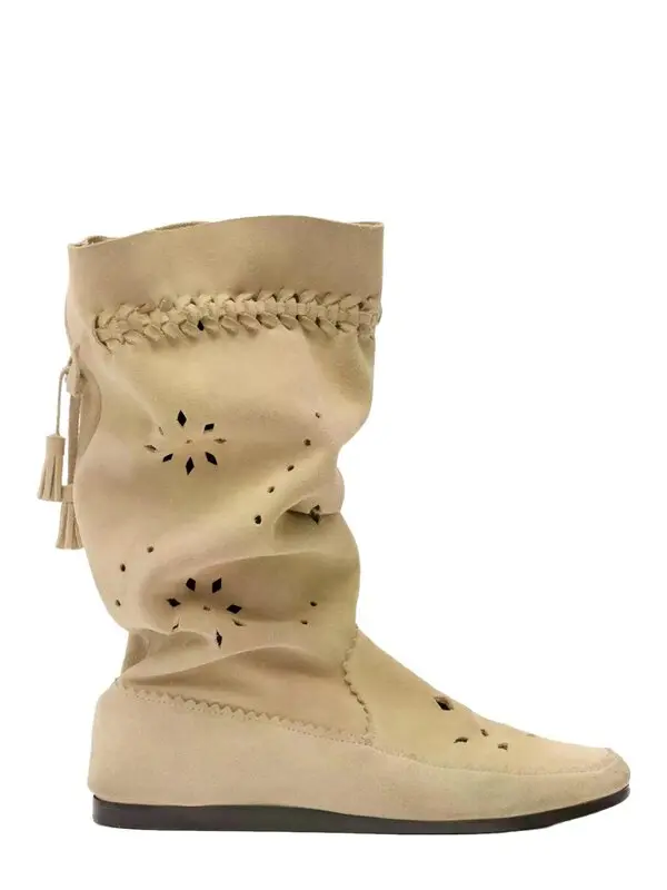 Isabel Marant Tassel Cut-out Boots - Neutrals