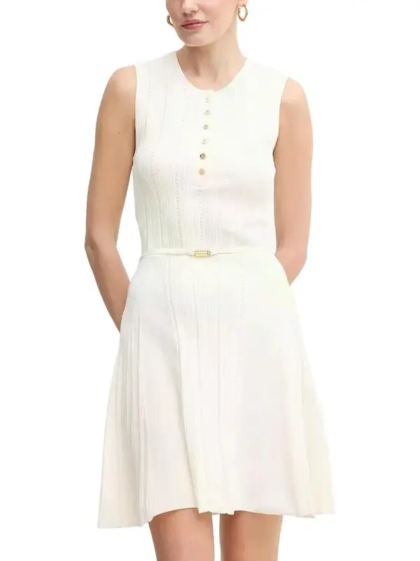 Guess Belted Knitted Dress - Neutrals