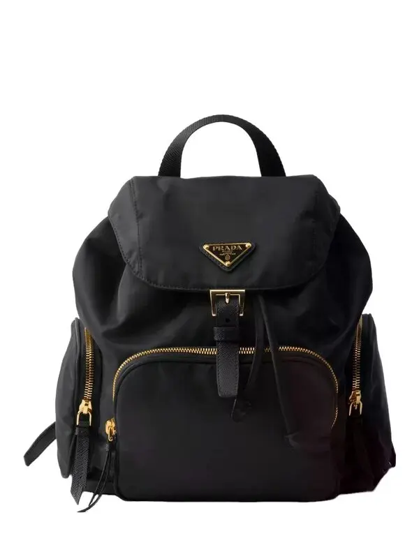 Prada Small Zip Backpack - Black