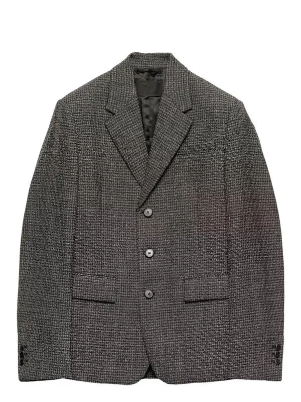 Prada Single-breasted Wool Jacket - Grey