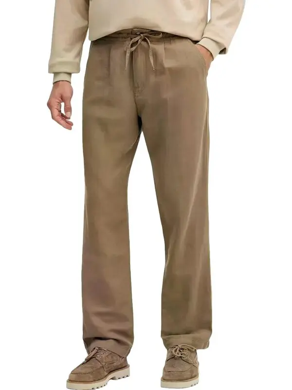 Guess Drawstring Trousers With Pockets - Brown
