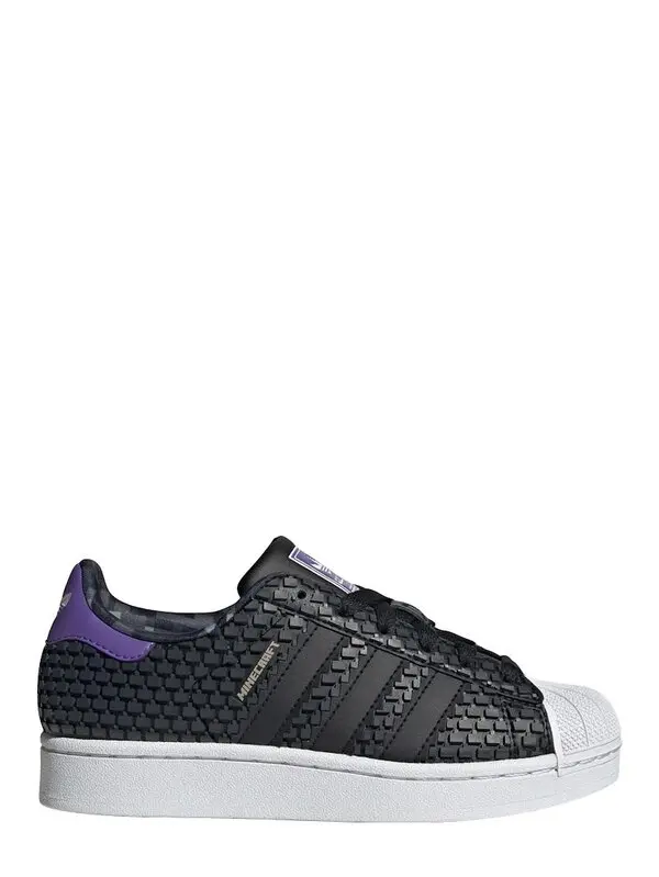 Adidas Superstar Minecraft Enderman Sneakers - Core Black/footwear White/purple
