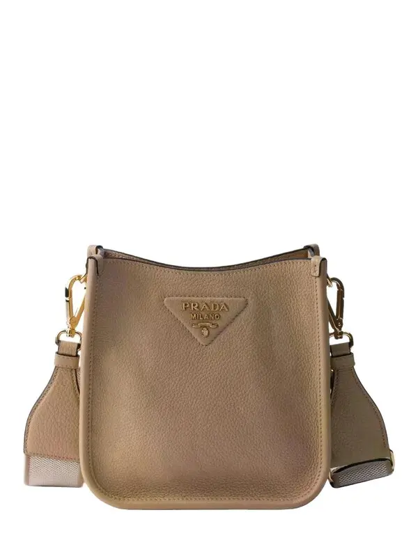 Prada Mini Leather Shoulder Bag - Neutrals