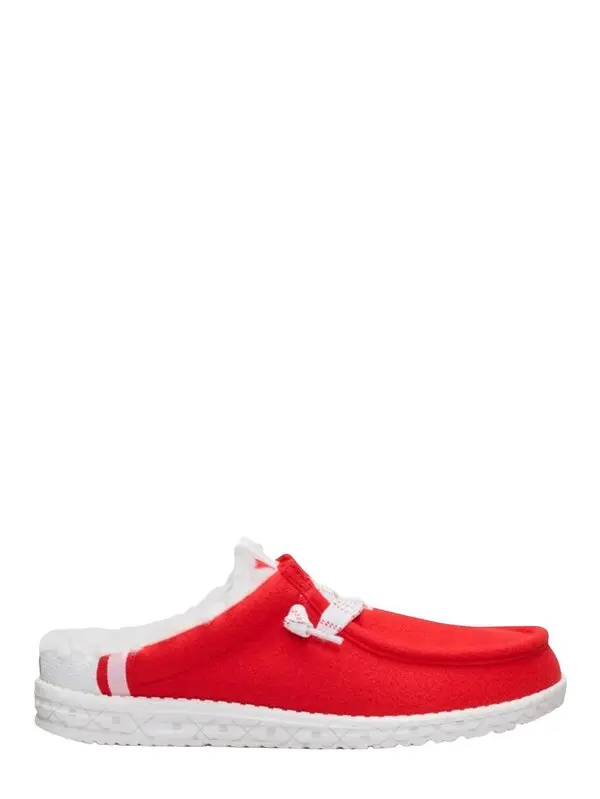HEY DUDE Wally Slip Loafer Nhl Detroit Red Wingsin - Varsity Red/white
