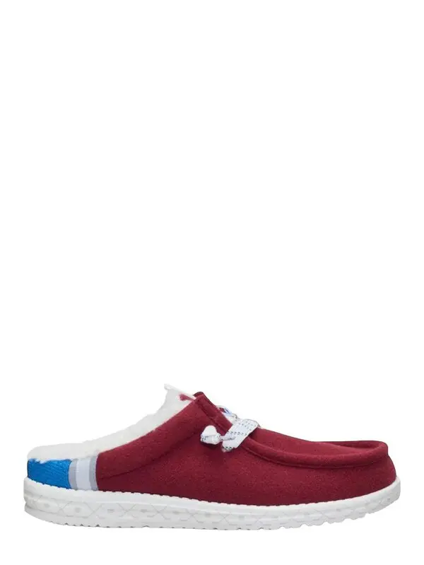 HEY DUDE Wally Nhl Colorado Avalanche Loafer - Burgundy/blue