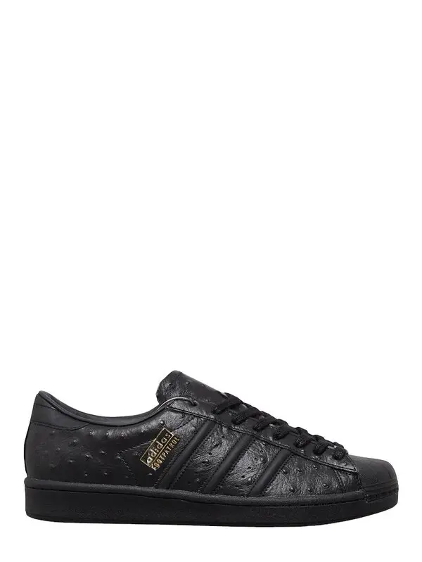 Adidas Superstar Footpatrol Black Ostrich Sneakers - Core Black/cloud White