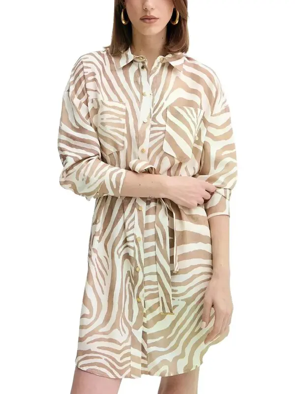 MARCIANO Animal-print Mini Dress - Neutrals