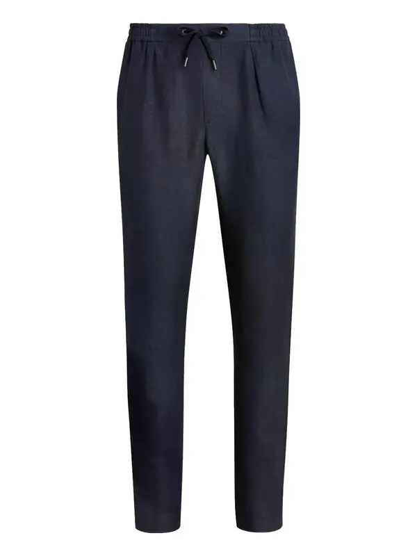 Ralph Lauren Purple Label Drawstring Trousers - Blue