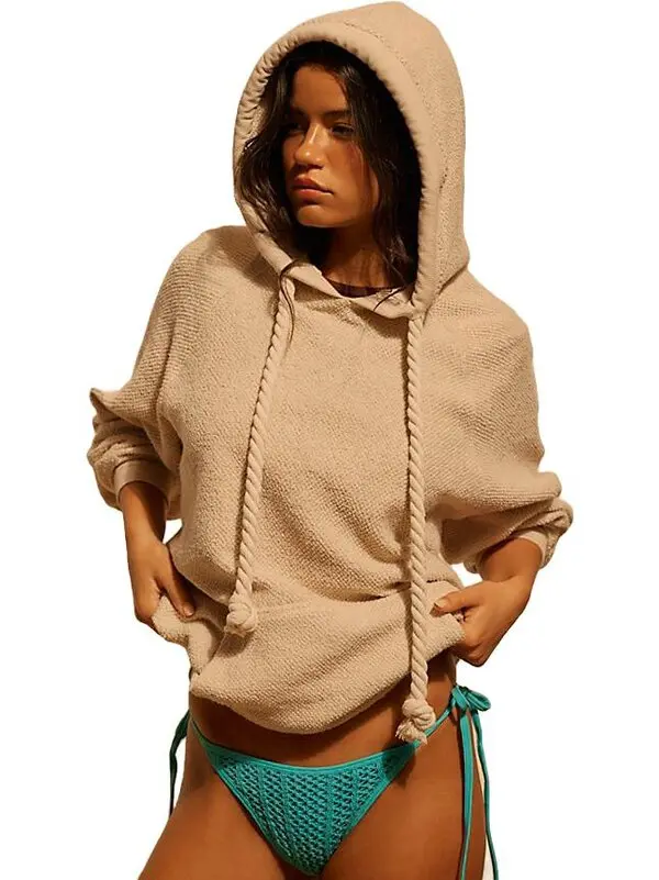 Free People Looped In Hoodie - Tea