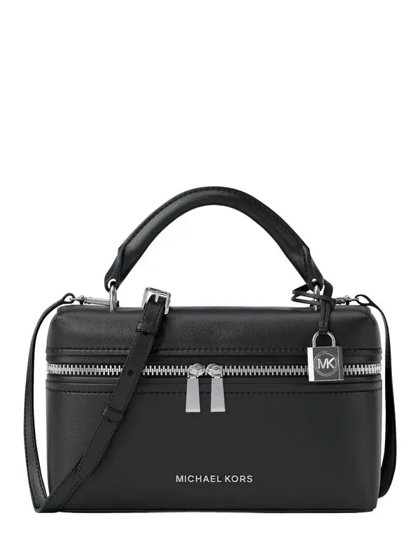 Michael Kors Jana Extra-small Leather Crossbody Bag - Black