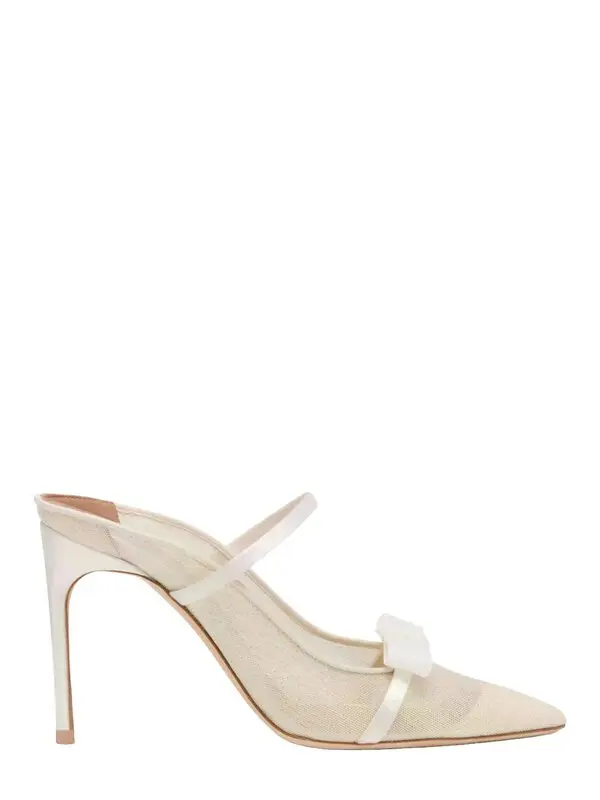 MALONE SOULIERS 90mm Aurora Heeled Mules - Neutrals