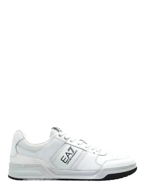 Emporio Armani Leather Sneakers - White
