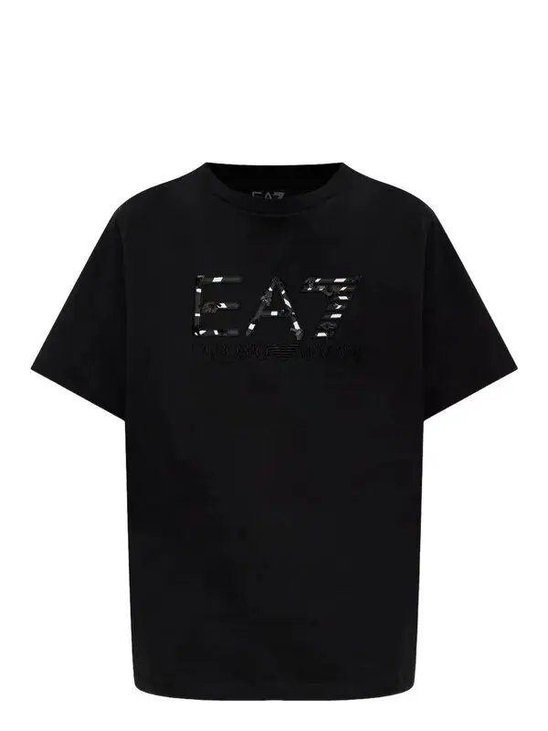 Emporio Armani Logo Graphic T-shirt - Black